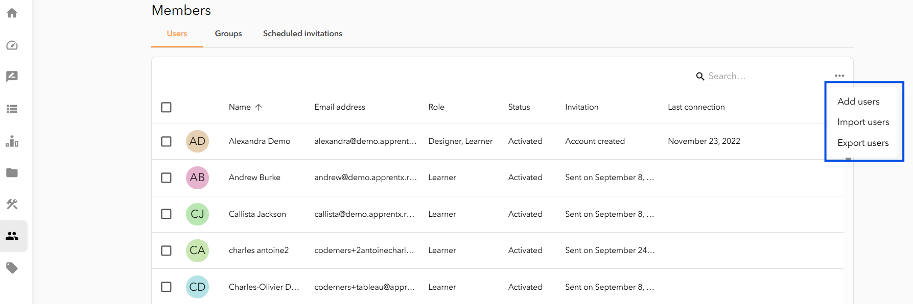 Add, Edit, or Disable Users Using .csv Import – B12 Help Center
